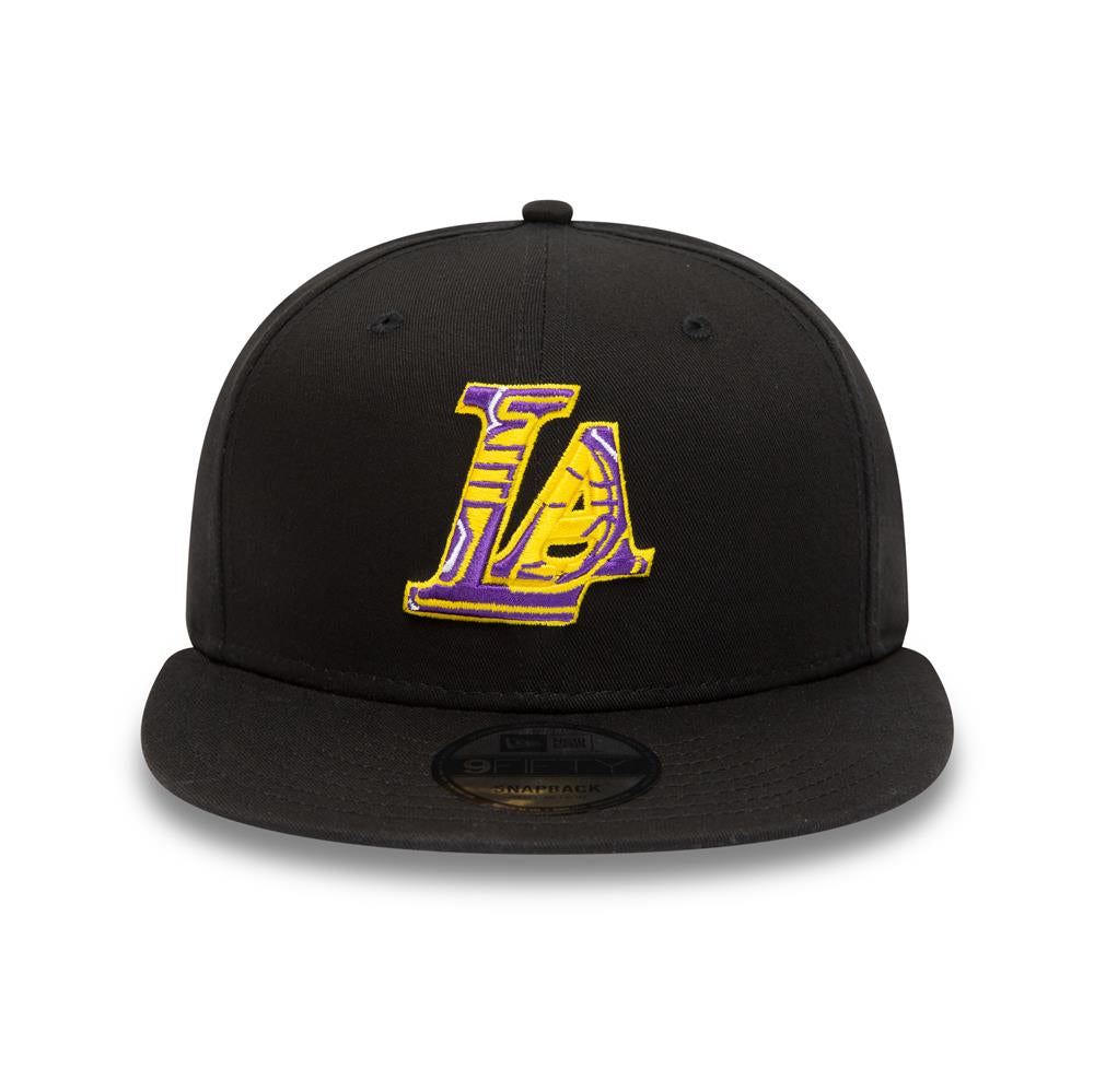 Los Angeles Lakers 9FIFTY Team Infill Logo Black Cap – NewEra