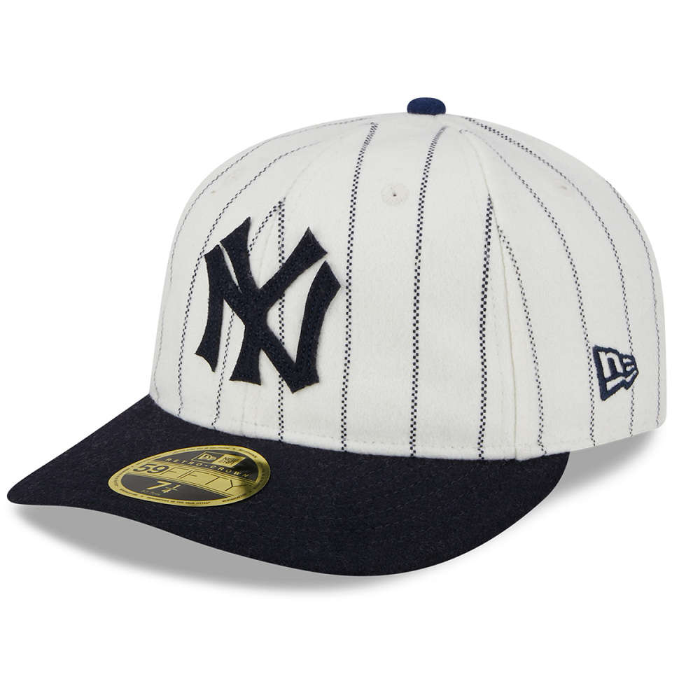New York Yankees 59FIFTY Retro Crown MLB Stripe White/Black Cap – NewEra