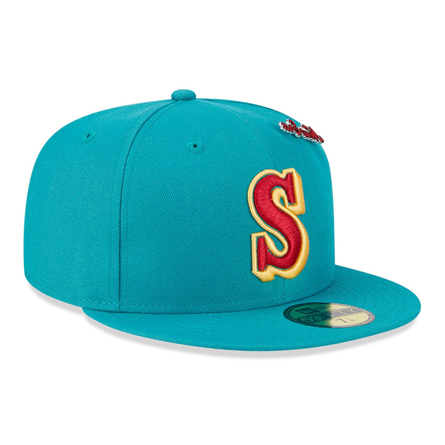 Seattle Mariners 59FIFTY MLB Cooperstown Pin Pack Teal Cap – NewEra