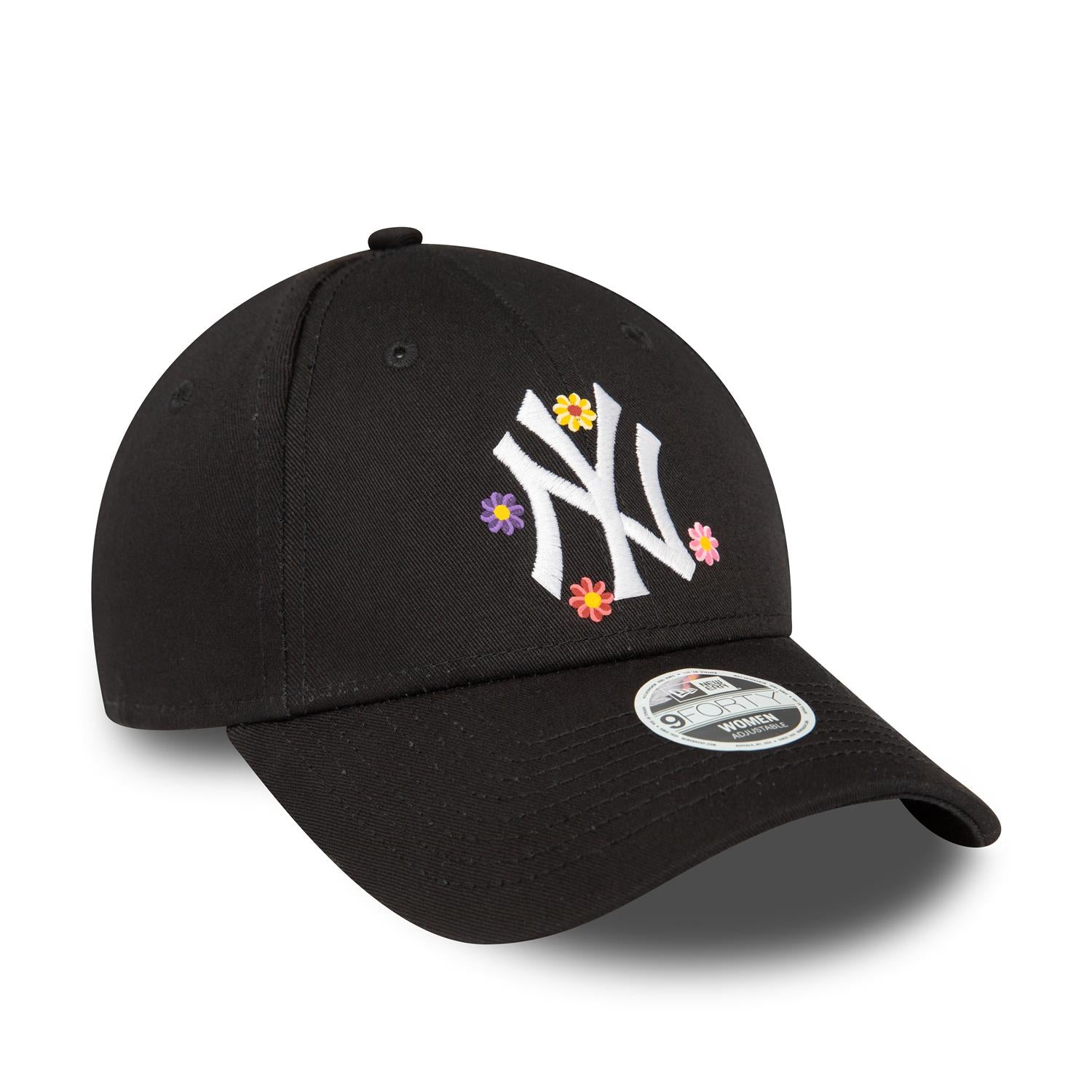 New York Yankees 9FORTY Womens Flower Black Cap – NewEra