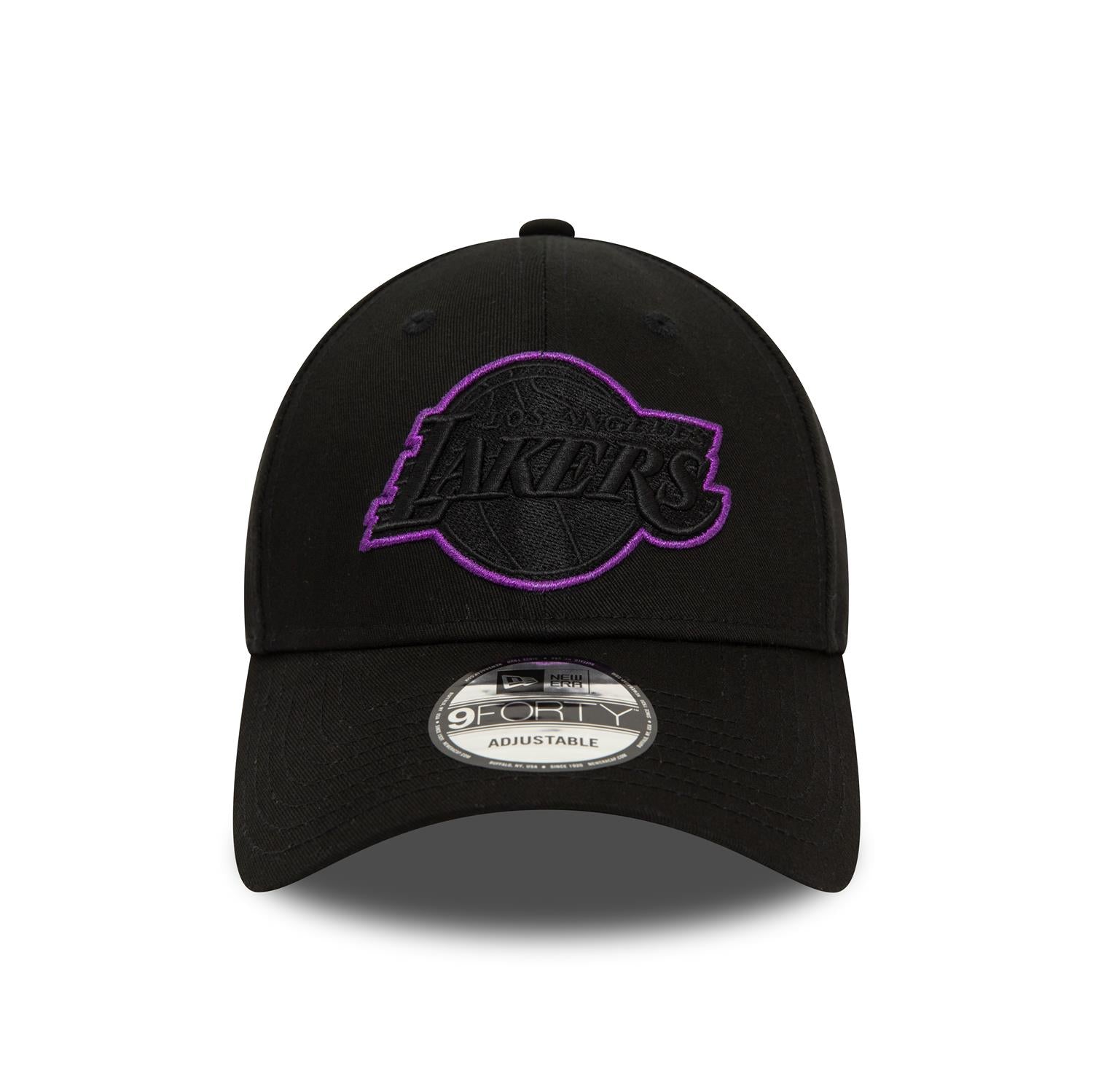 Los Angeles Lakers 9FORTY Metallic Outline Black Cap – NewEra