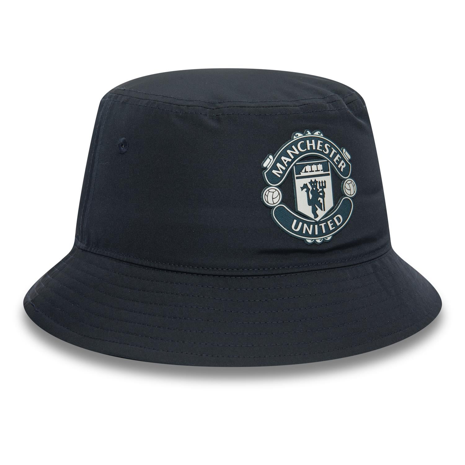 Manchester United FC Rubber Woven Navy Bucket Hat – NewEra