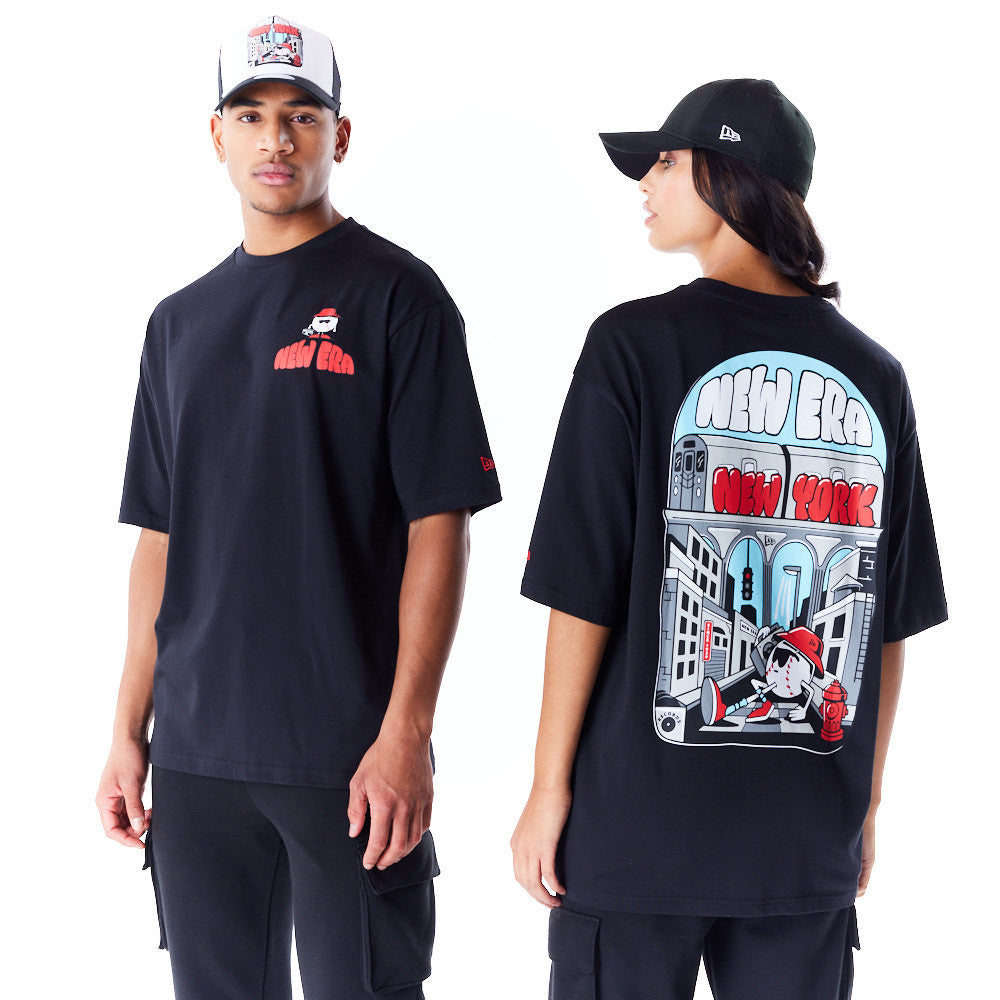 New Era New York City Graphic Oversized Black Tee – NewEra