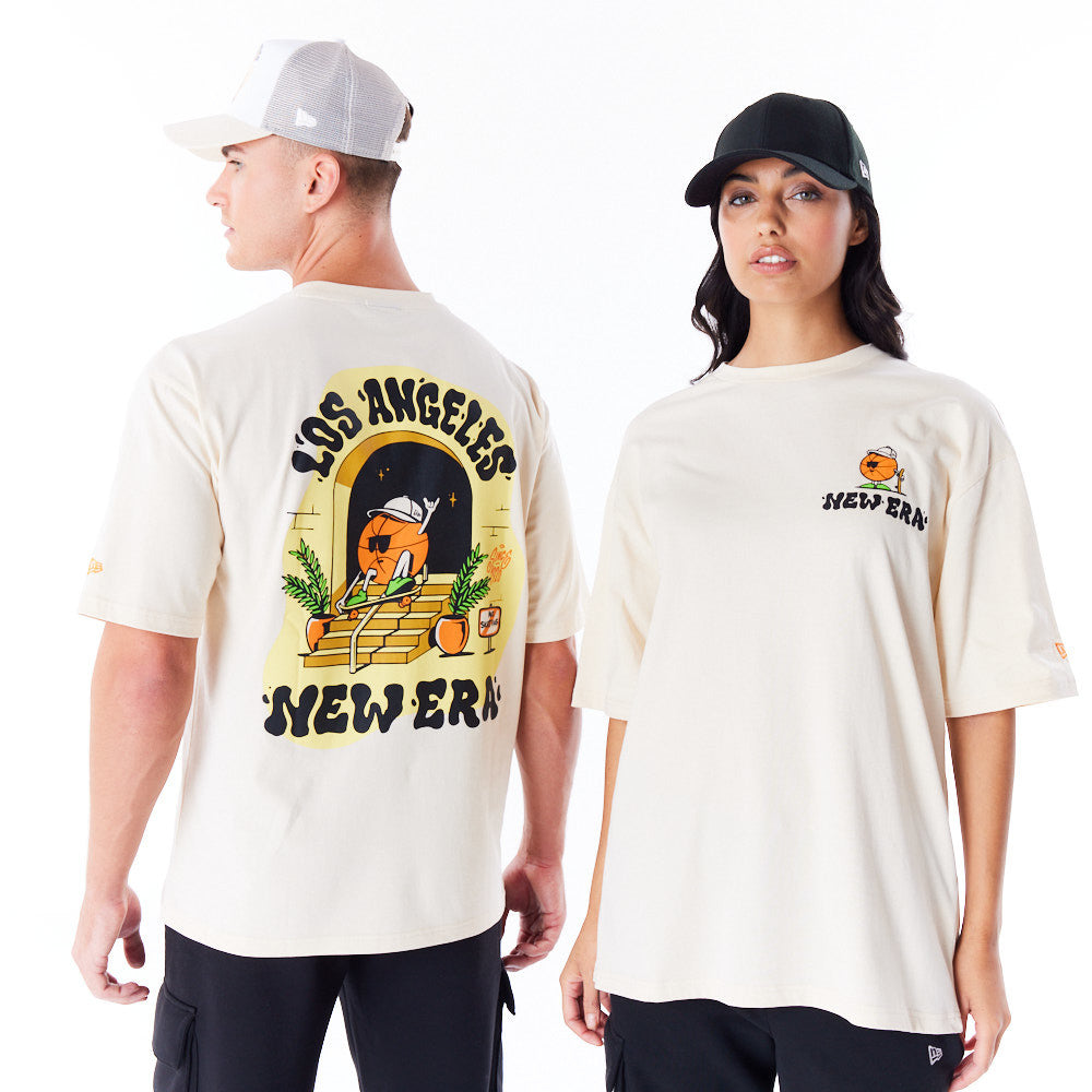 New Era Los Angeles City Graphic Oversized Stone Tee – NewEra