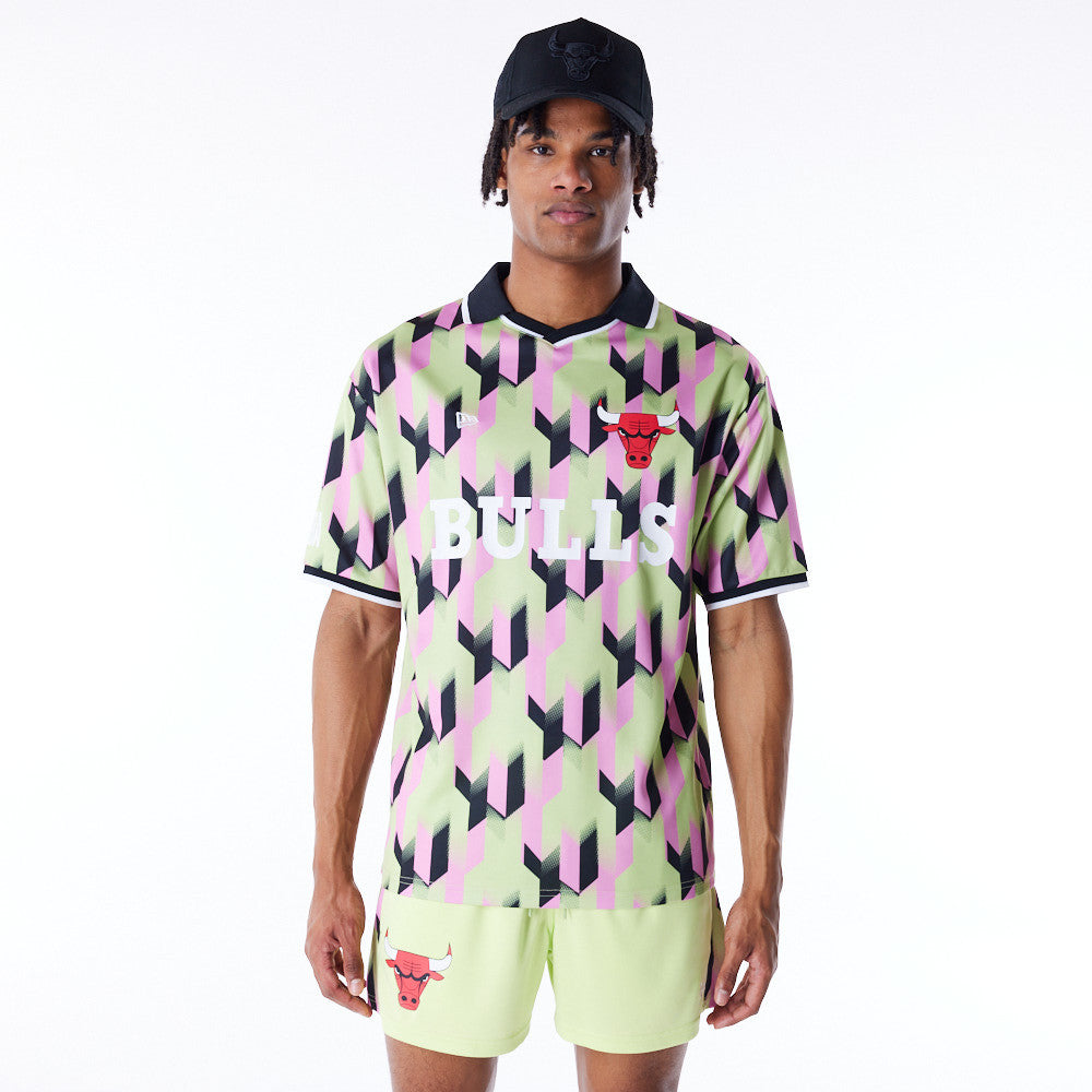Chicago Bulls NBA Soccer Pink/Green Tee – NewEra