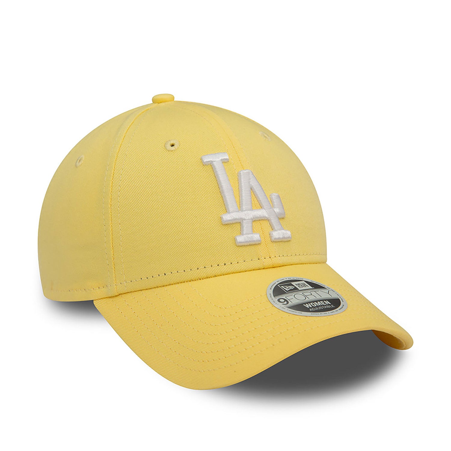 Los Angeles Dodgers 9FORTY Womens League Essential Pastel Yellow Cap ...