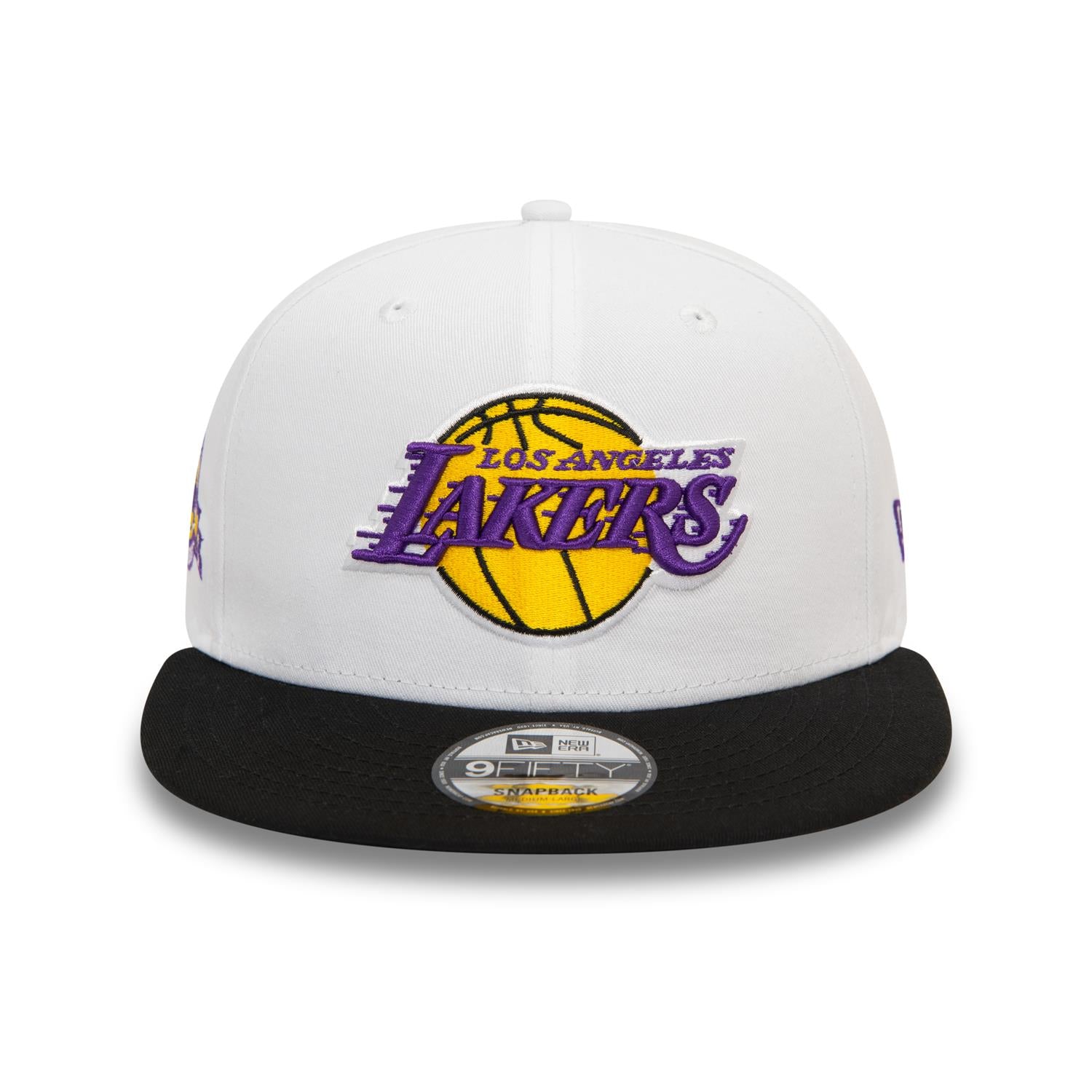 Los Angeles Lakers 9FIFTY White Crown Patch White/Black Cap – NewEra