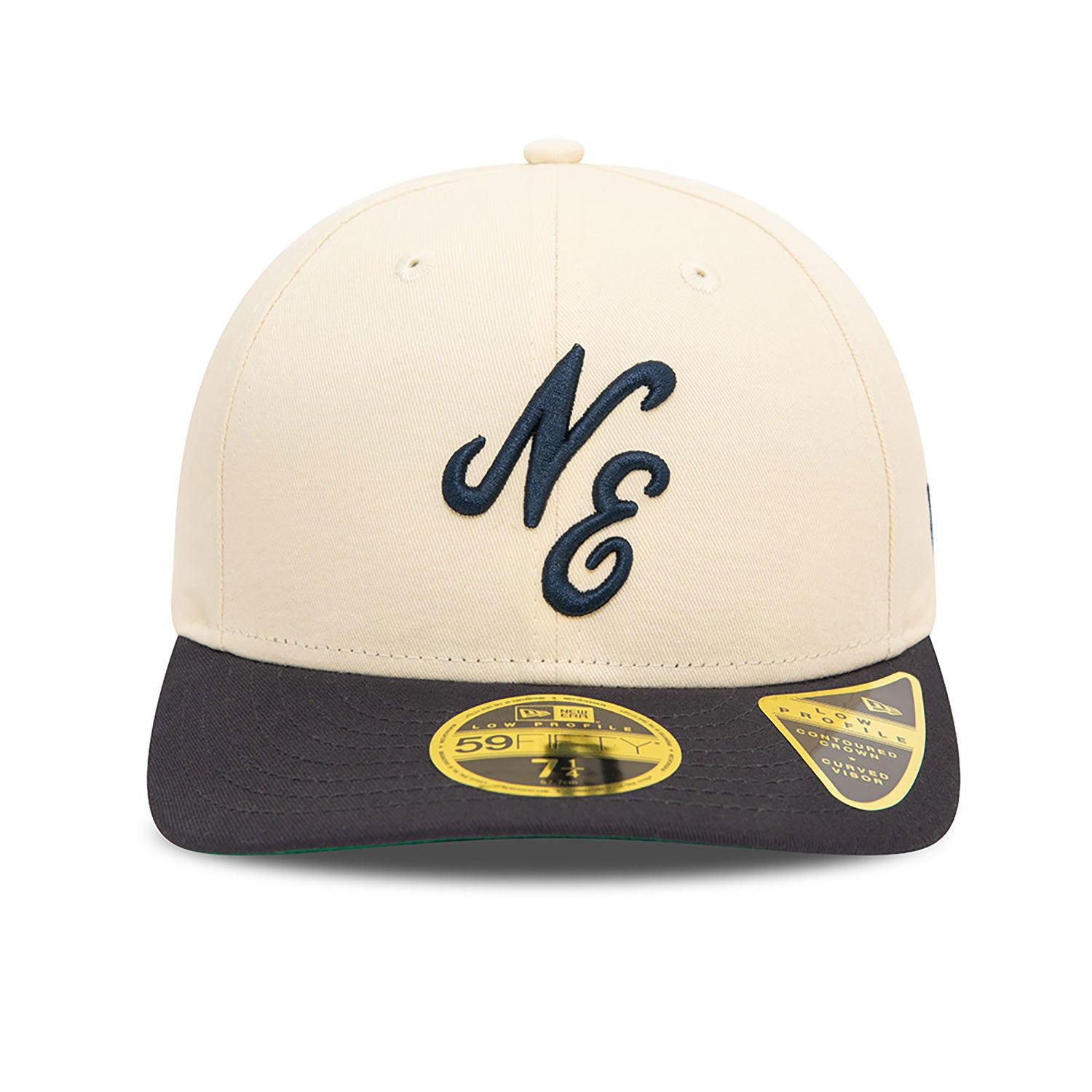 New Era 59FIFTY Low Profile Heritage Script Cream Cap – NewEra