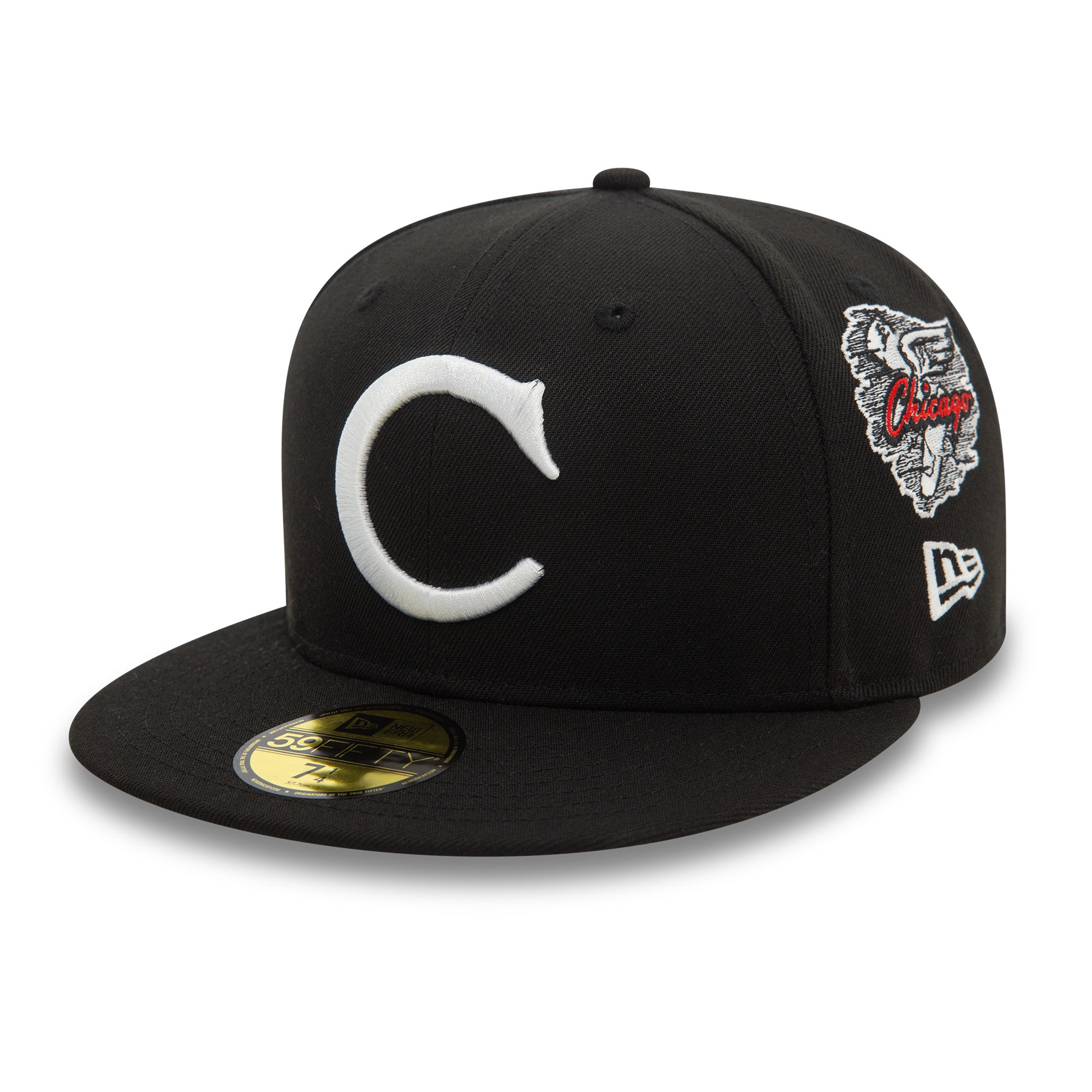Chicago White Sox 59FIFTY MLB Cooperstown Patch Black Cap – NewEra