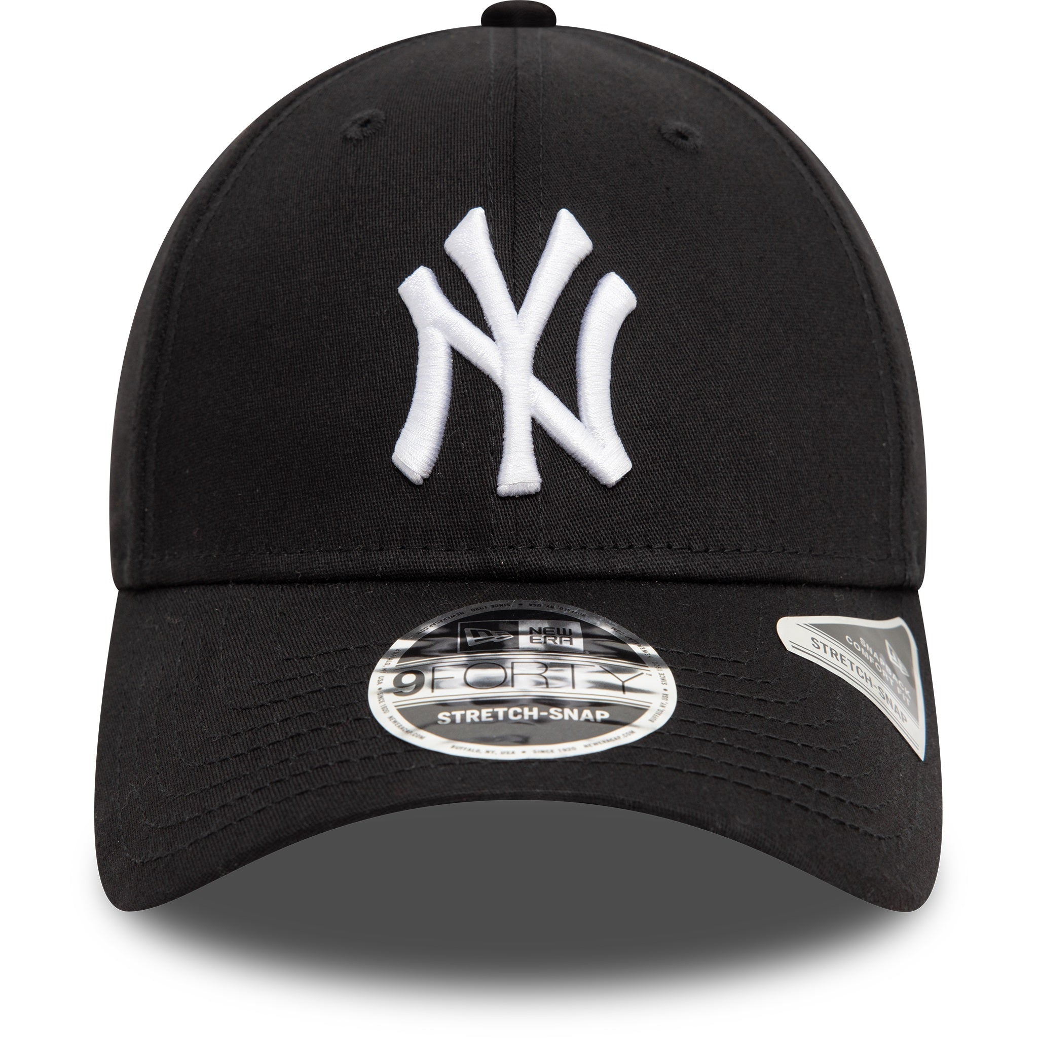 New York Yankees 9FORTY MLB Stretch Snap Black Cap – NewEra
