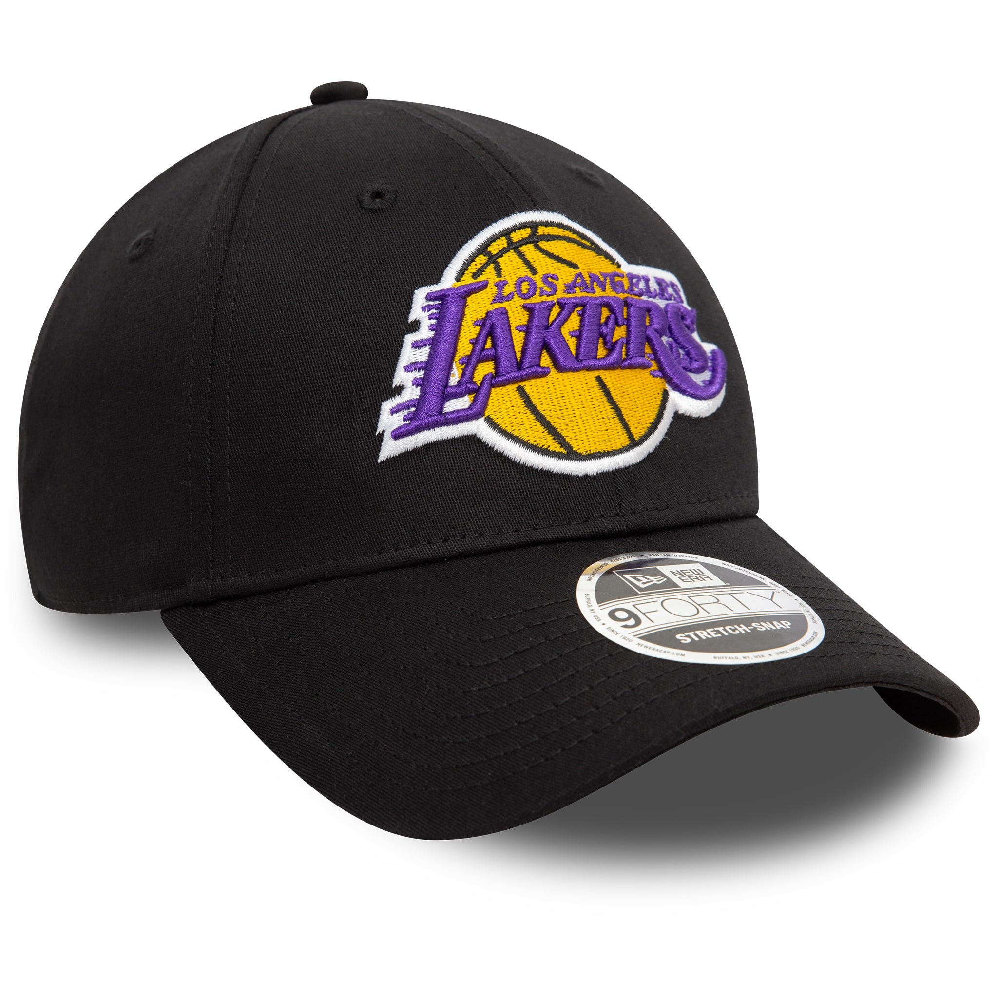 Los Angeles Lakers 9FORTY NBA Stretch Snap Black Cap – NewEra