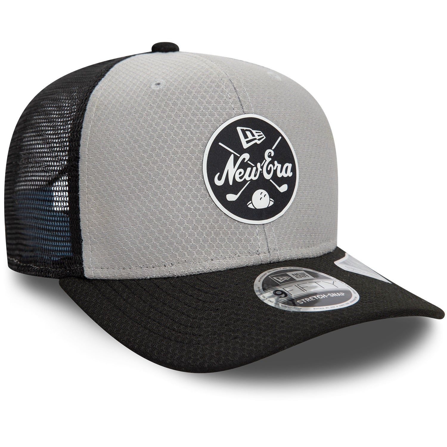 New Era 9FIFTY Stretch Snap Golf Hex Era Grey/Black Cap – NewEra