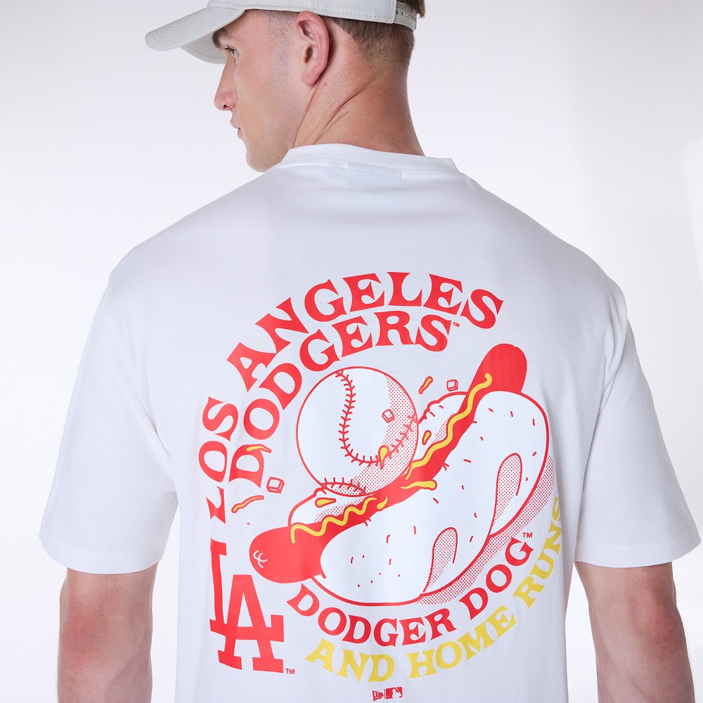 Los Angeles Dodgers MLB Food Graphic Open Oversized White Tee – NewEra