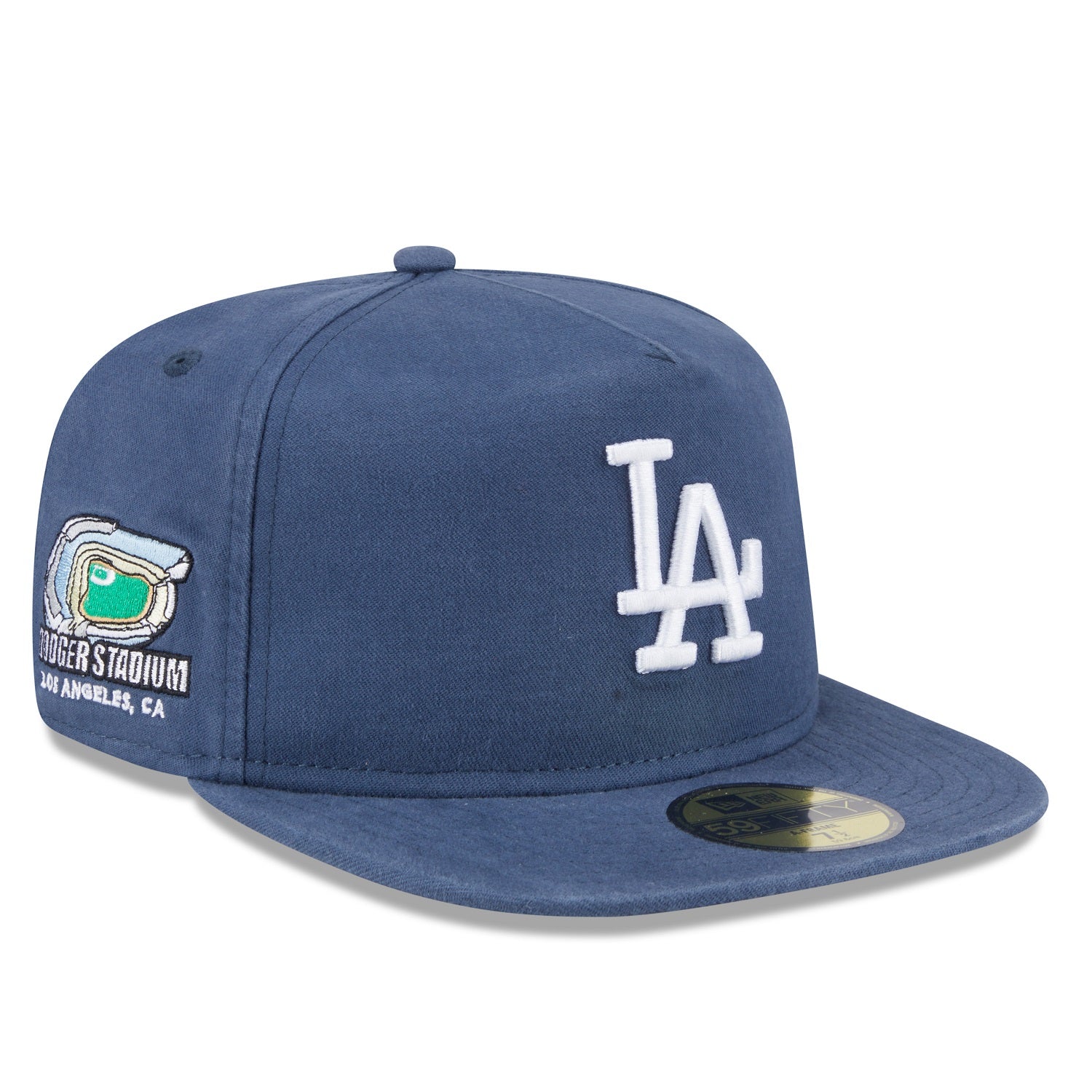 Los Angeles Dodgers 59FIFTY Championship Side Flag A-Frame Blue Cap ...