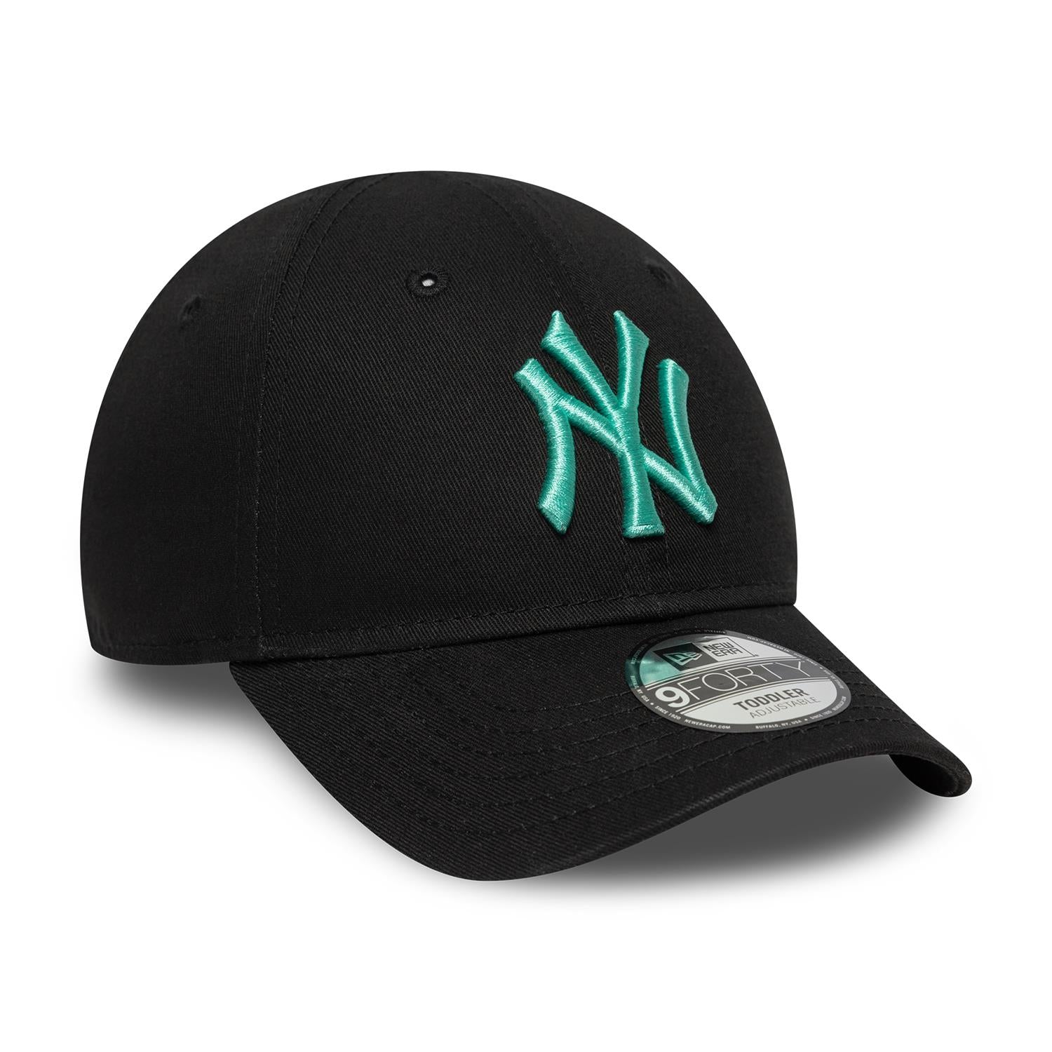New York Yankees 9FORTY Toddler League Essential Black/Teal Cap – NewEra