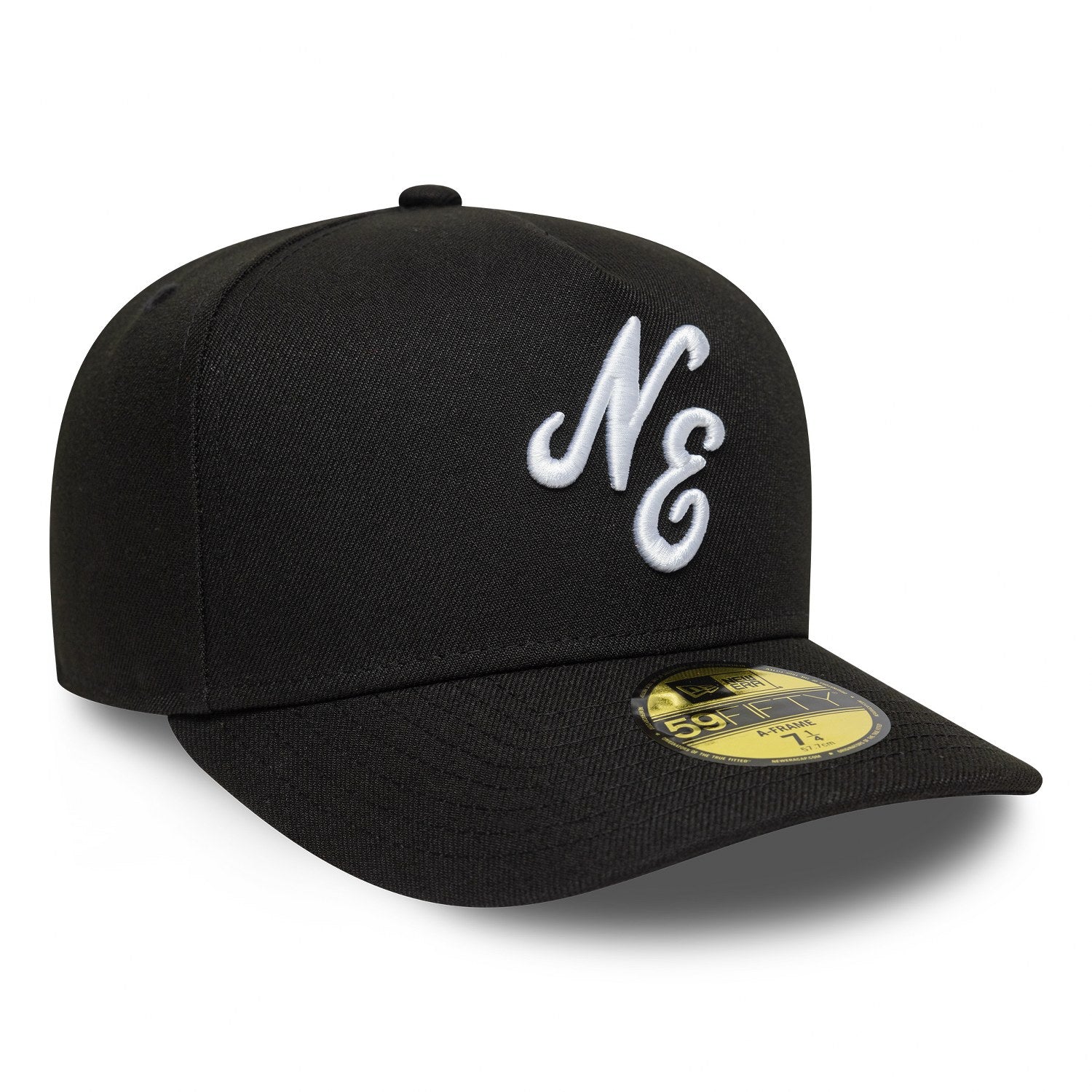 New Era 59FIFTY Script A-Frame Black Cap – NewEra