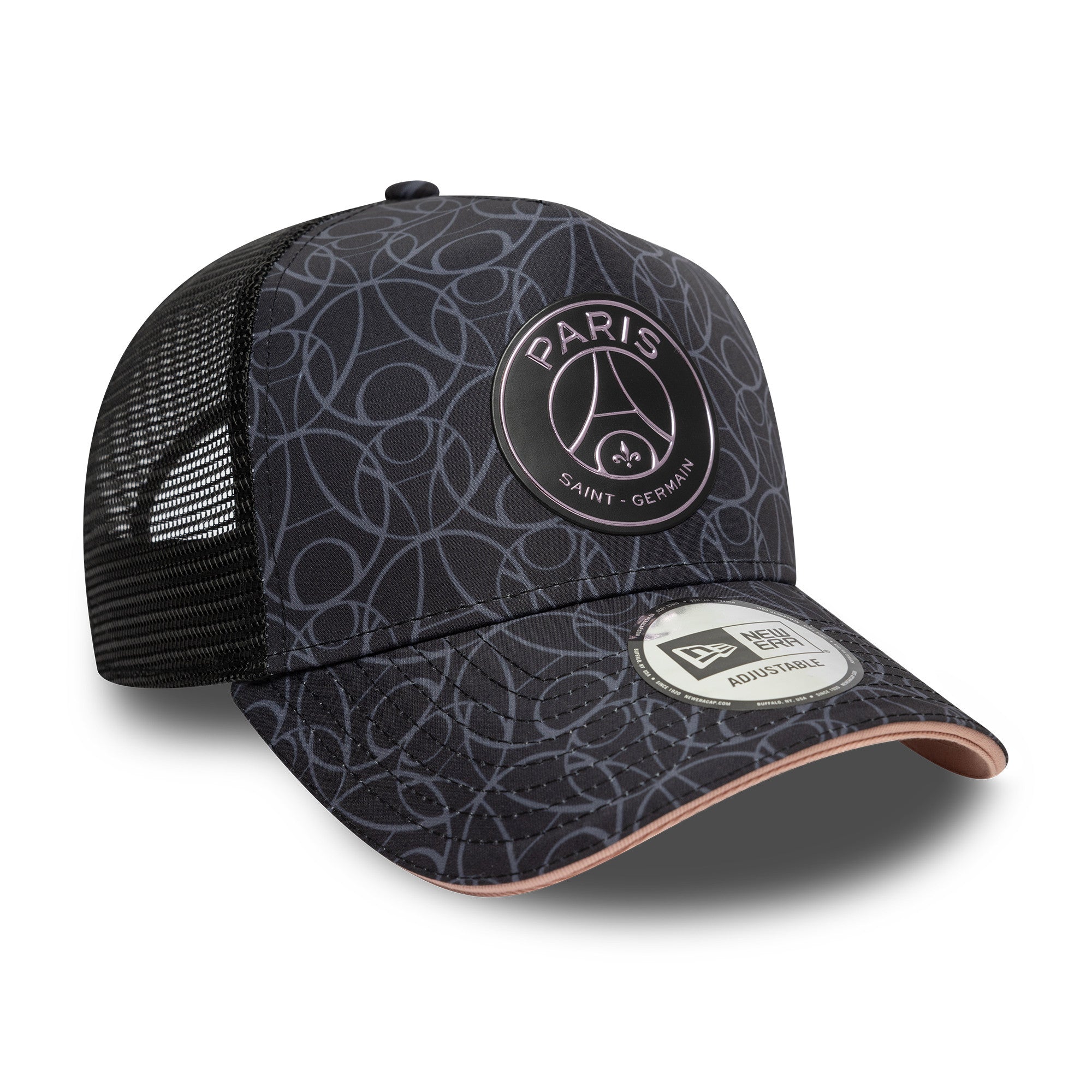 PSG 9FORTY All Over Print E-Frame Black Trucker Cap – NewEra