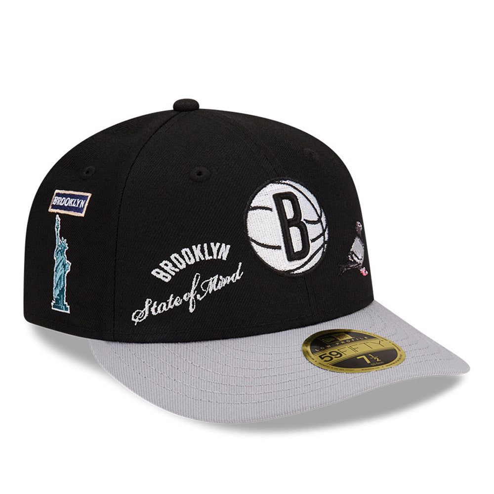 Brooklyn Nets 59FIFTY Low Profile NBA X Staple Black Cap – NewEra