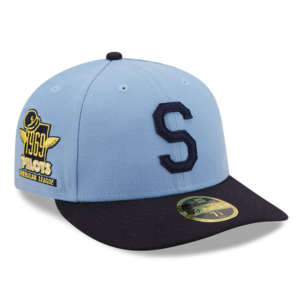 Seattle Pilots 59FIFTY Low Profile Cooperstown Blue Cap – NewEra